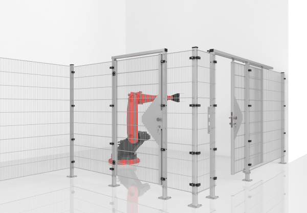 Grille de protection des machines ECONFENCE® BASIC LINE 2000x1800mm RAL ...