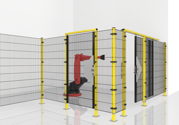 Grille de protection des machines ECONFENCE® BASIC LINE 1000x1800mm RAL ...